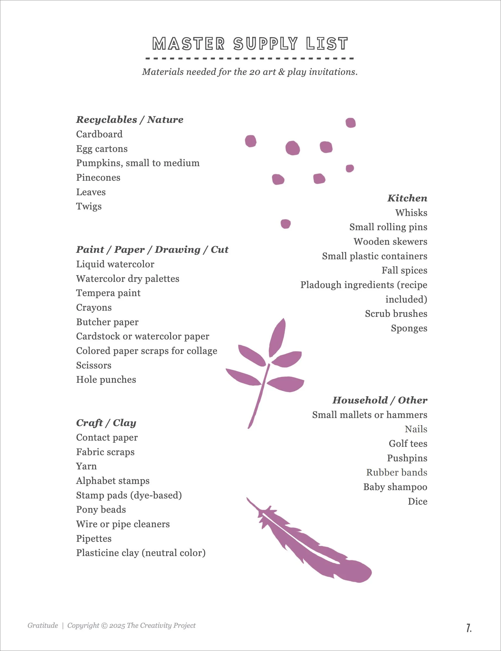 Art & Play Guides — The Creativity Project | Creativity belongs in ...