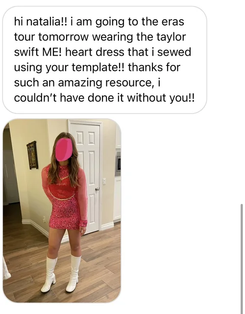 Taylor Swift Floral Grammy's Dress PDF Sewing Pattern — Natalia Trevino ...