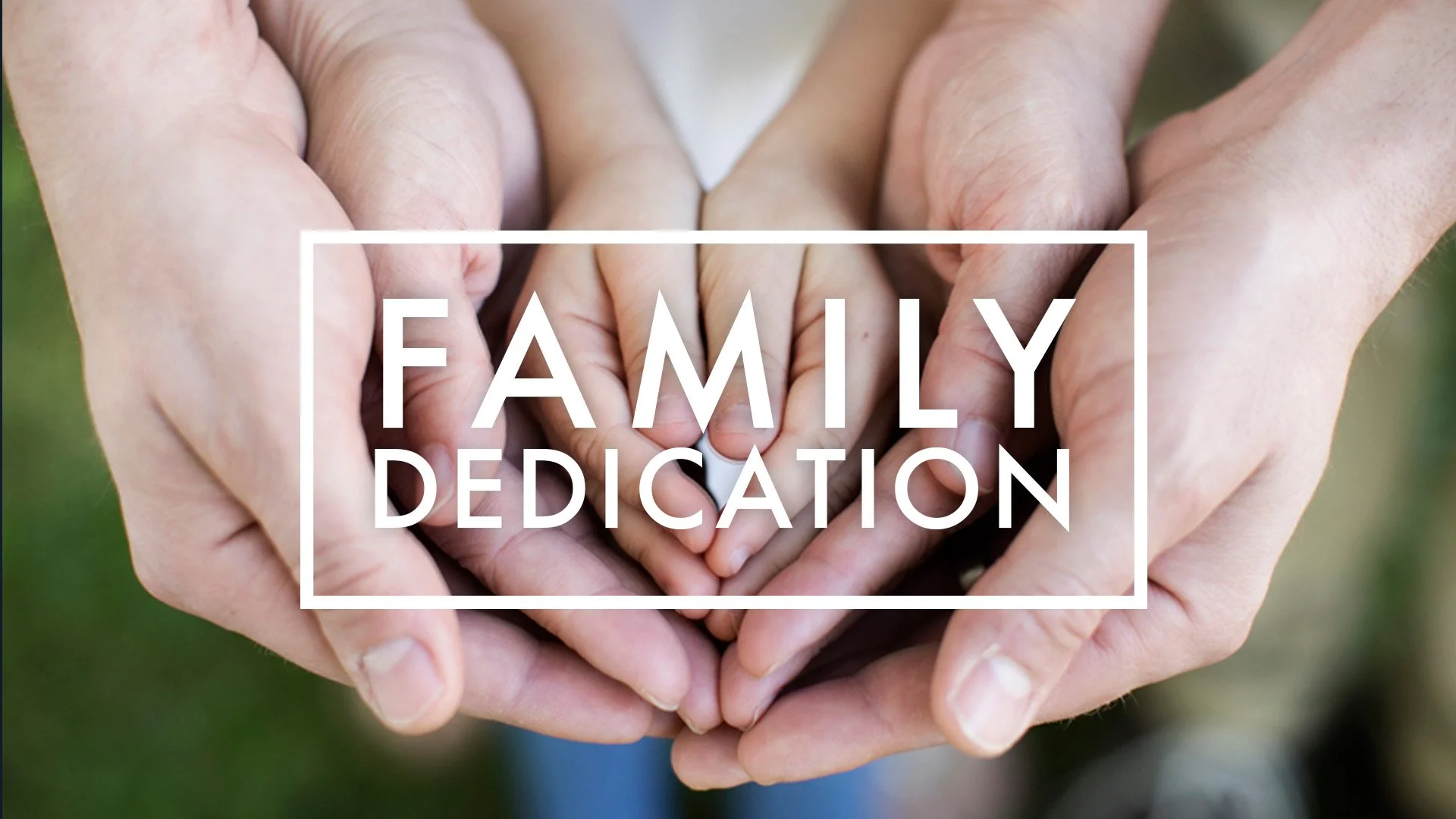 Family Dedication | Join the Dedication Celebration Today — The Mount ...