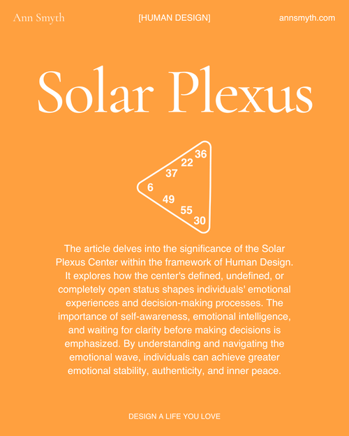 Solar Plexus Human Design - Emotional Authority