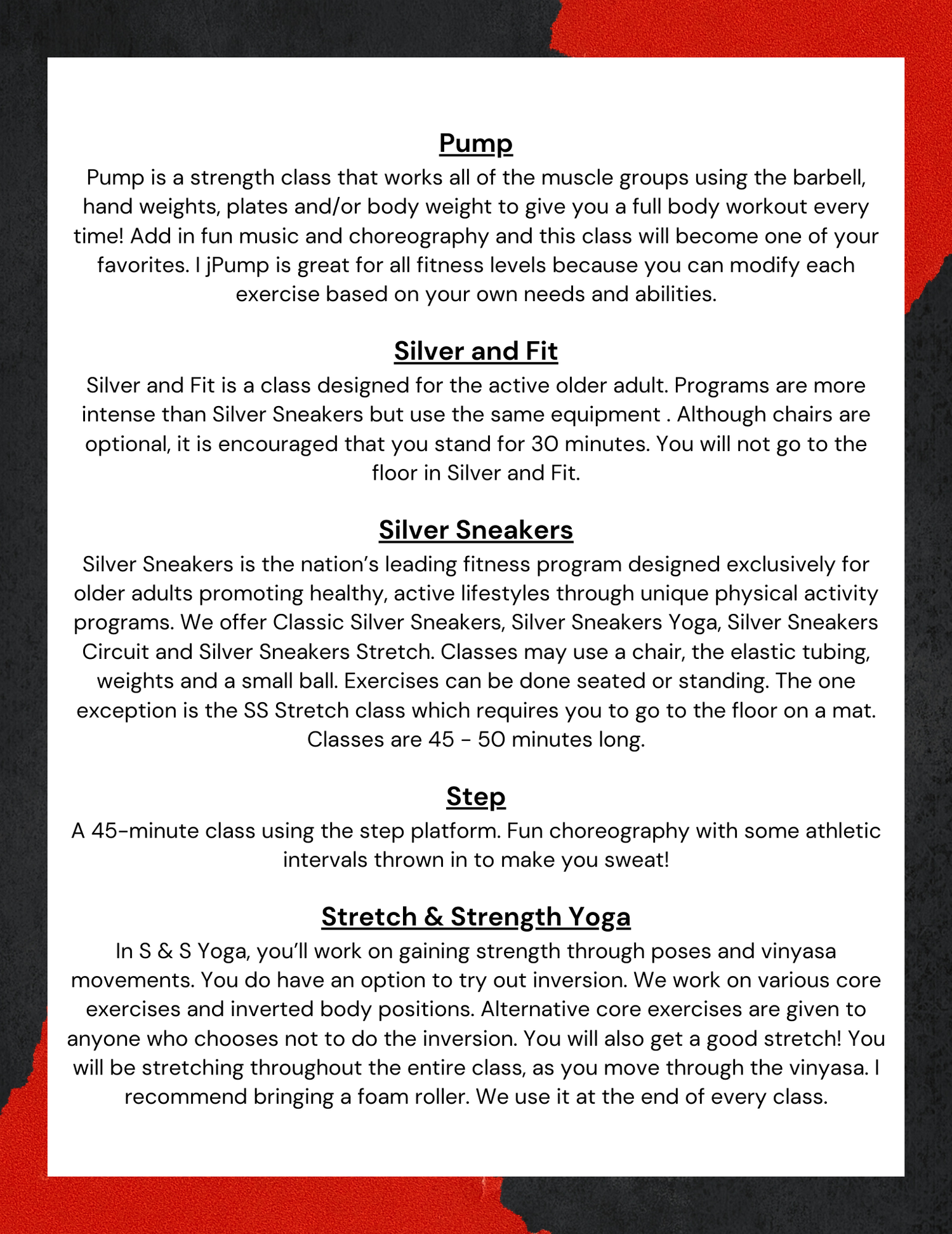 Athens Classes — Athens Health & Fitness