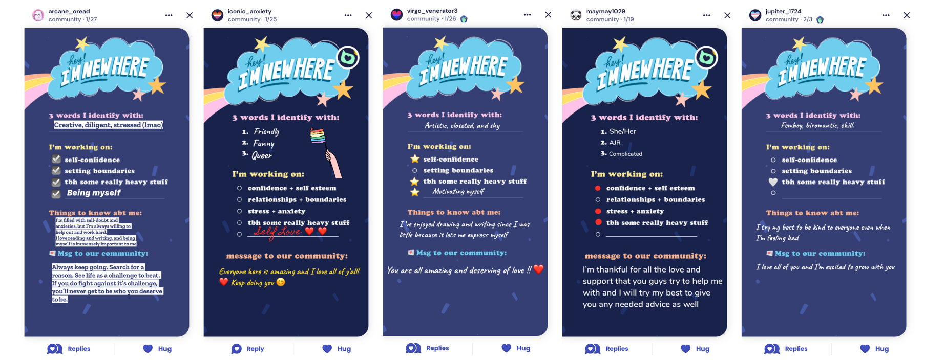 Let's talk about feeling "seen" in an anonymous community. — Blue Fever