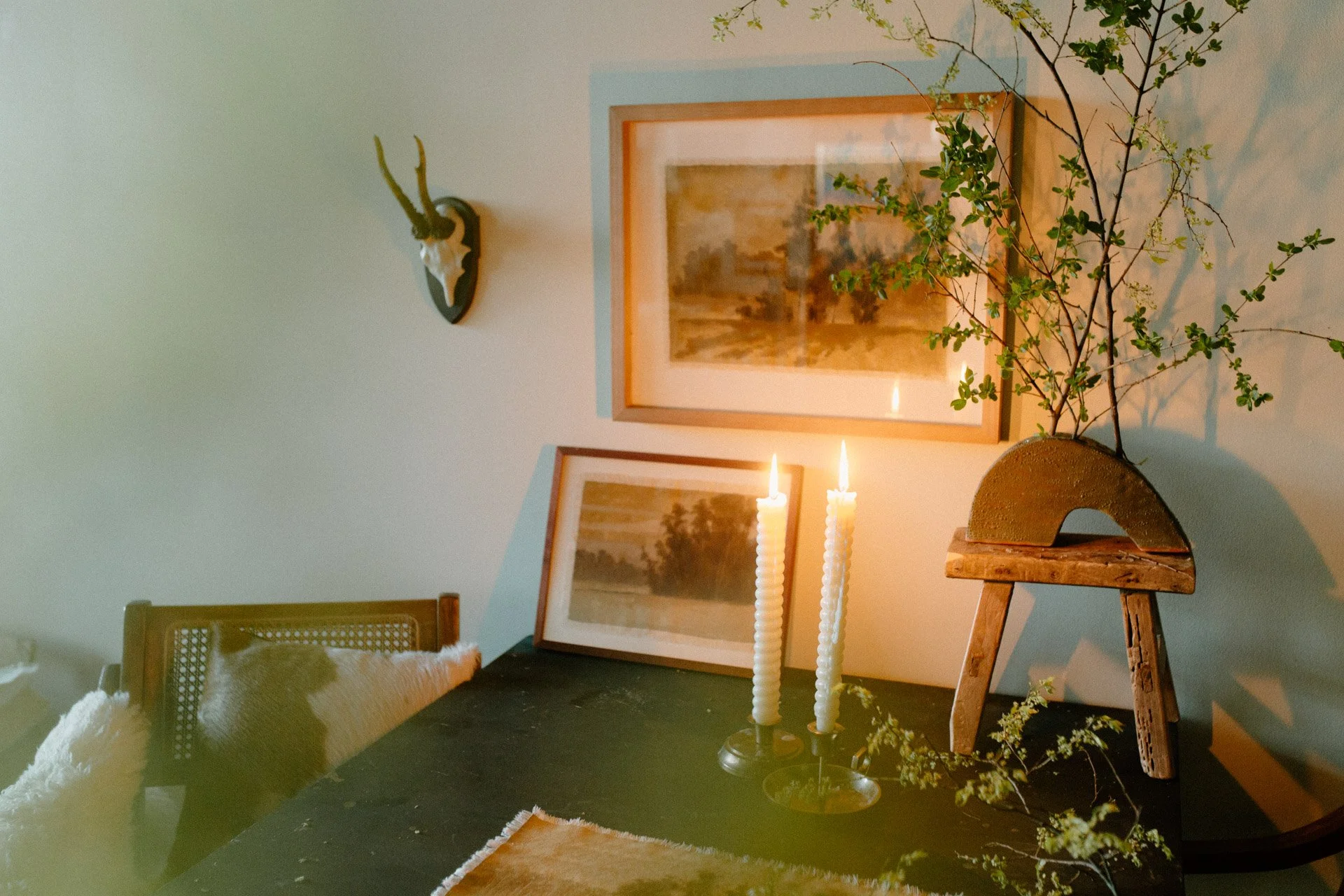 Margins Collection (peaceful landscape paintings, raw canvas landscape ...