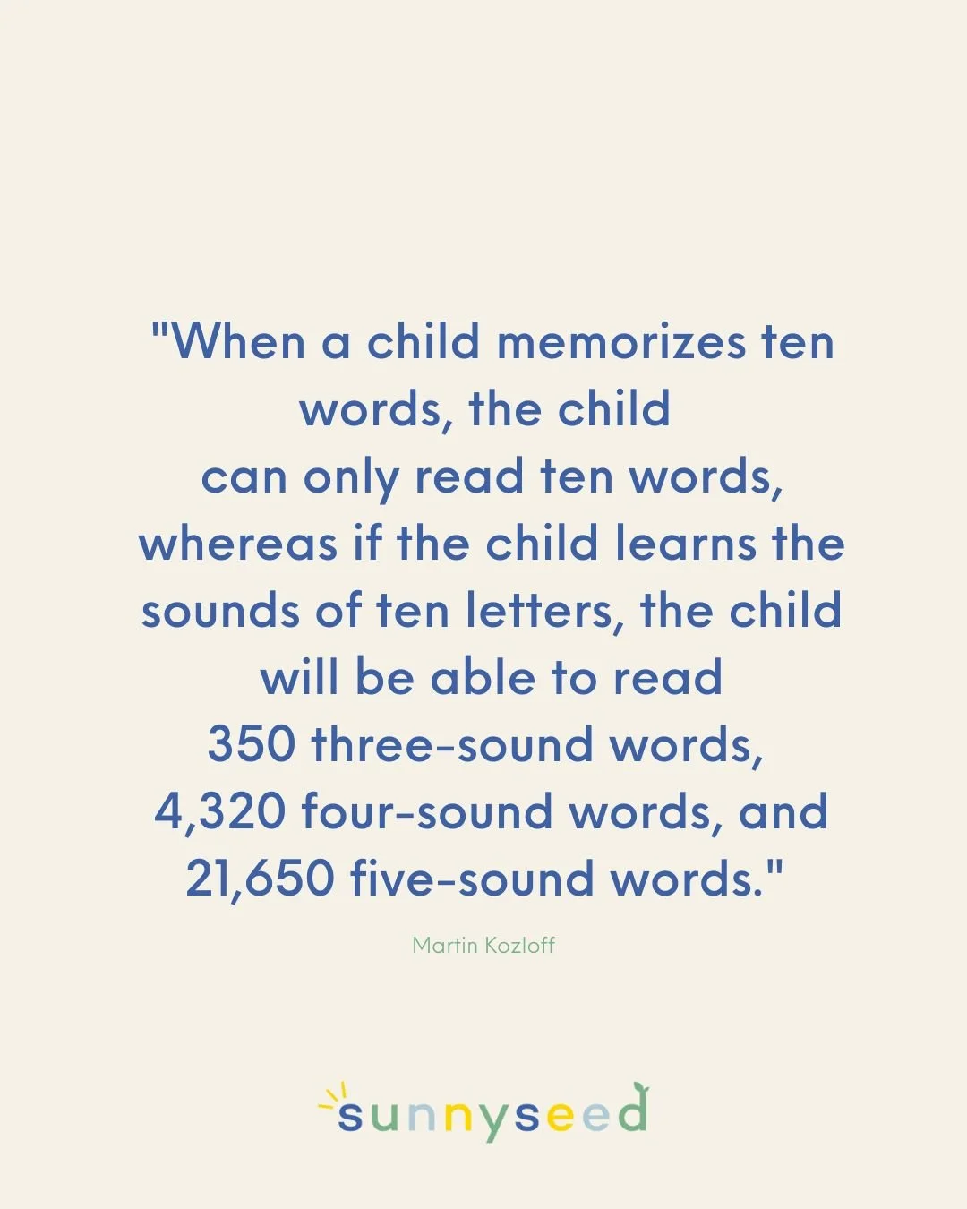 Why Memorizing Words is Not a Best Practice — Sunnyseed