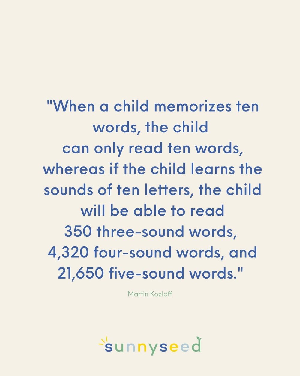 Why Memorizing Words is Not a Best Practice — Sunnyseed