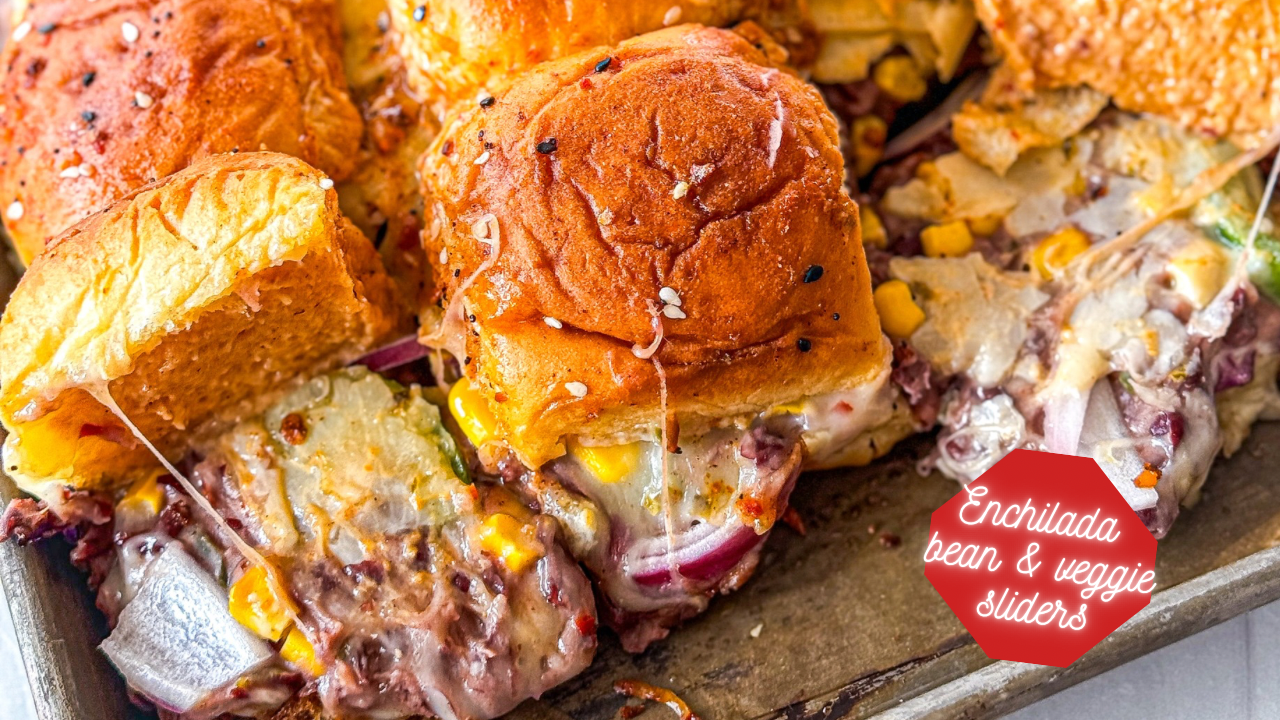 Enchilada Bean & Veggie Sliders- a delicious Mexican Slider recipe ...