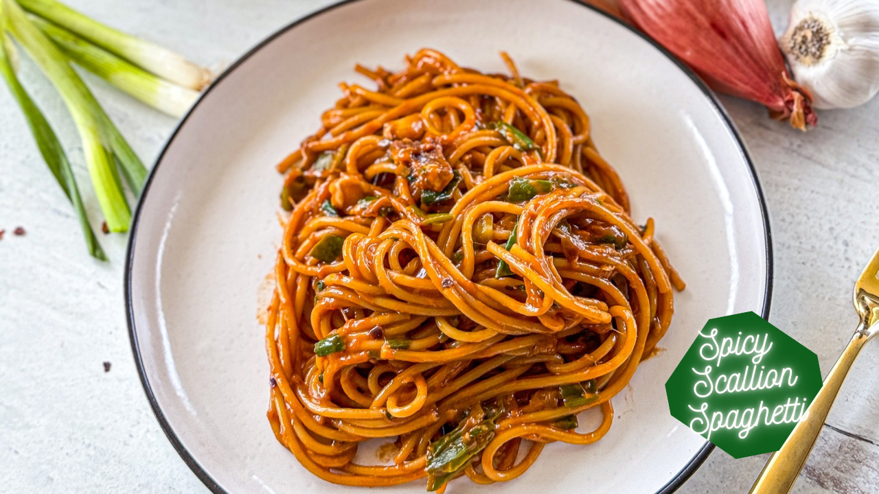 Spicy Scallion Spaghetti- Italian flavors with an Asian twist — The ...