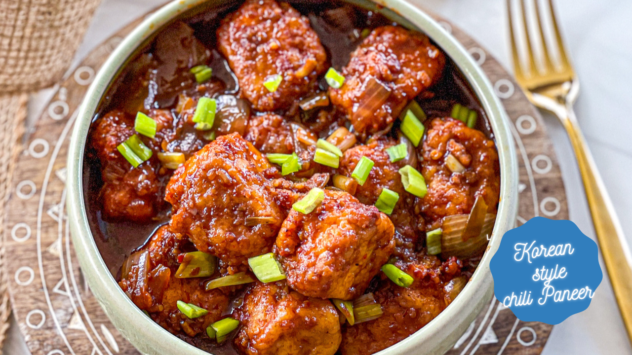 Korean style Chili Paneer — The Global Vegetarian