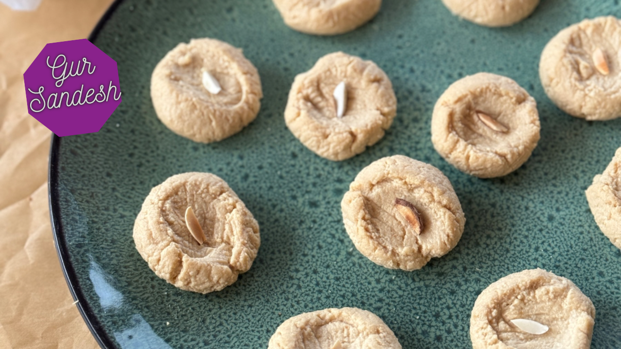 Easy Gur Sandesh Recipe — The Global Vegetarian