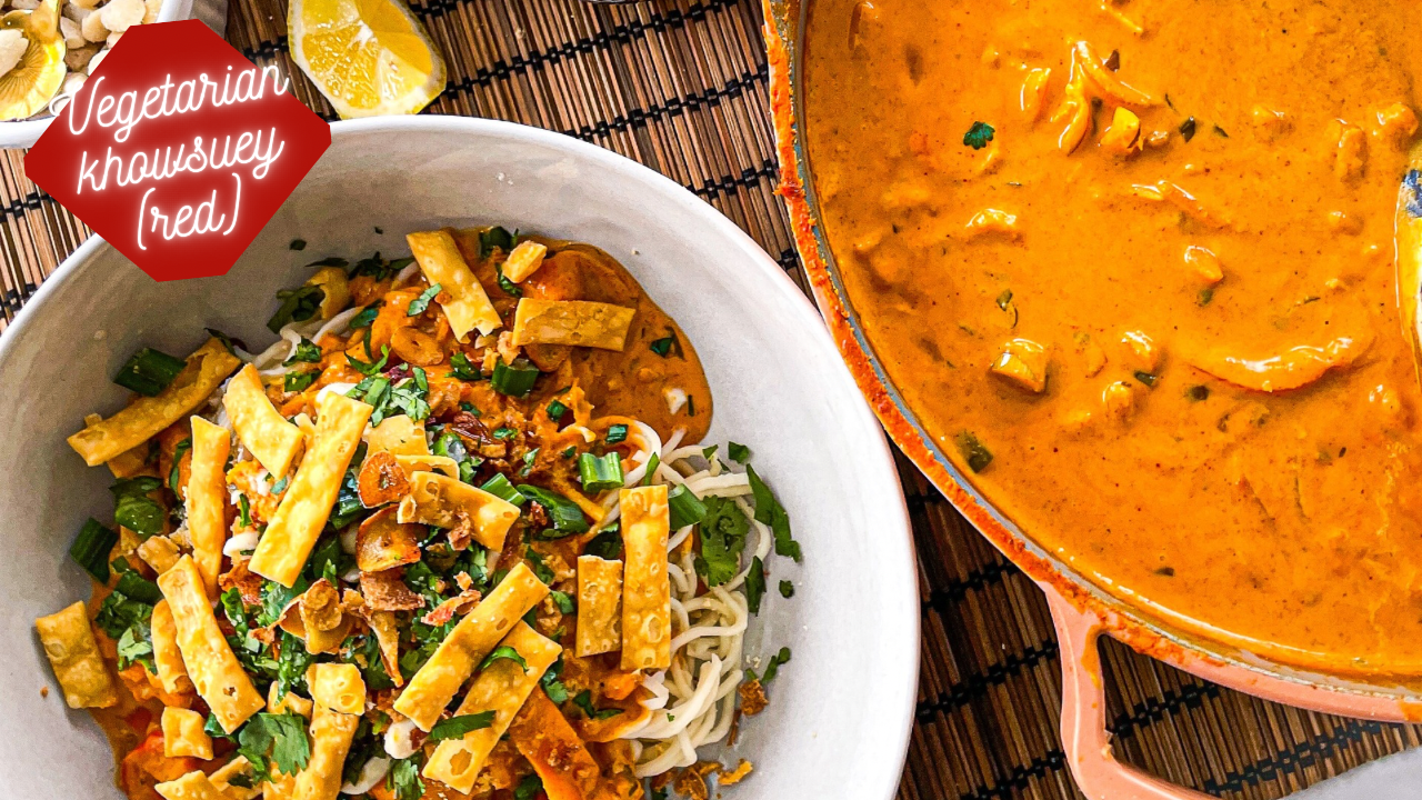 Vegetarian Khow suey (Red) — The Global Vegetarian