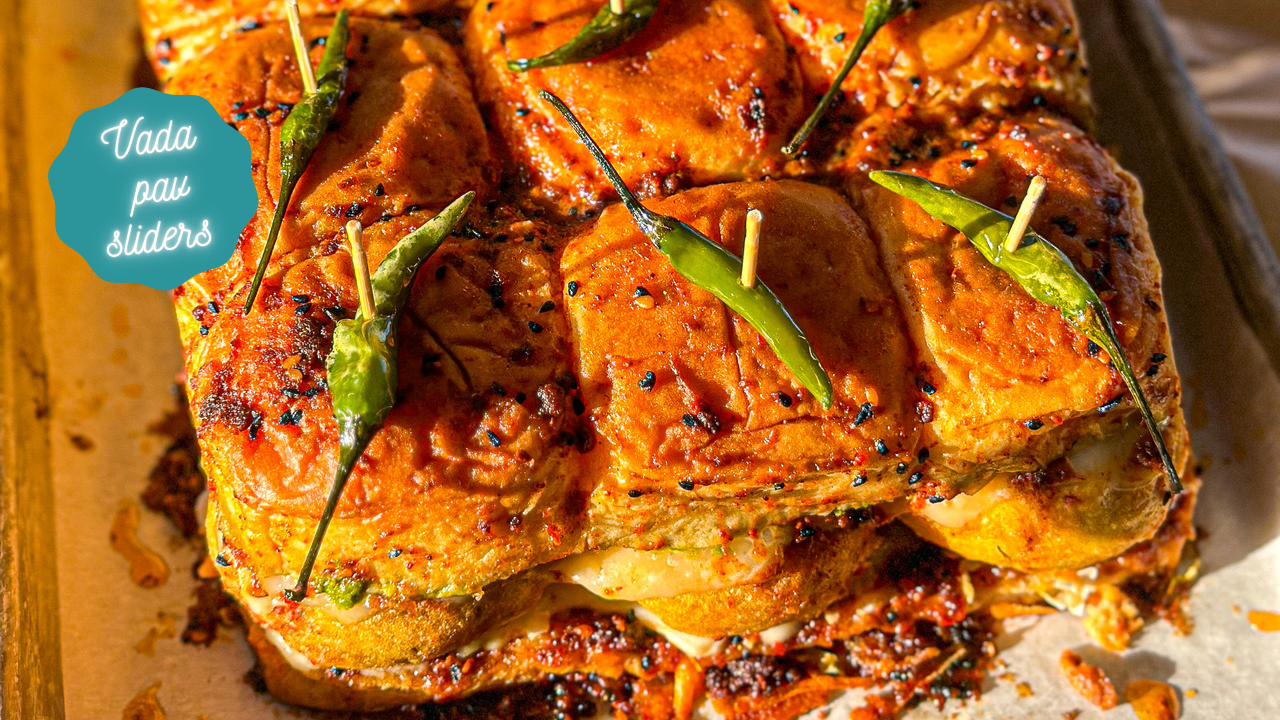 Cheese Vada Pav Sliders — The Global Vegetarian