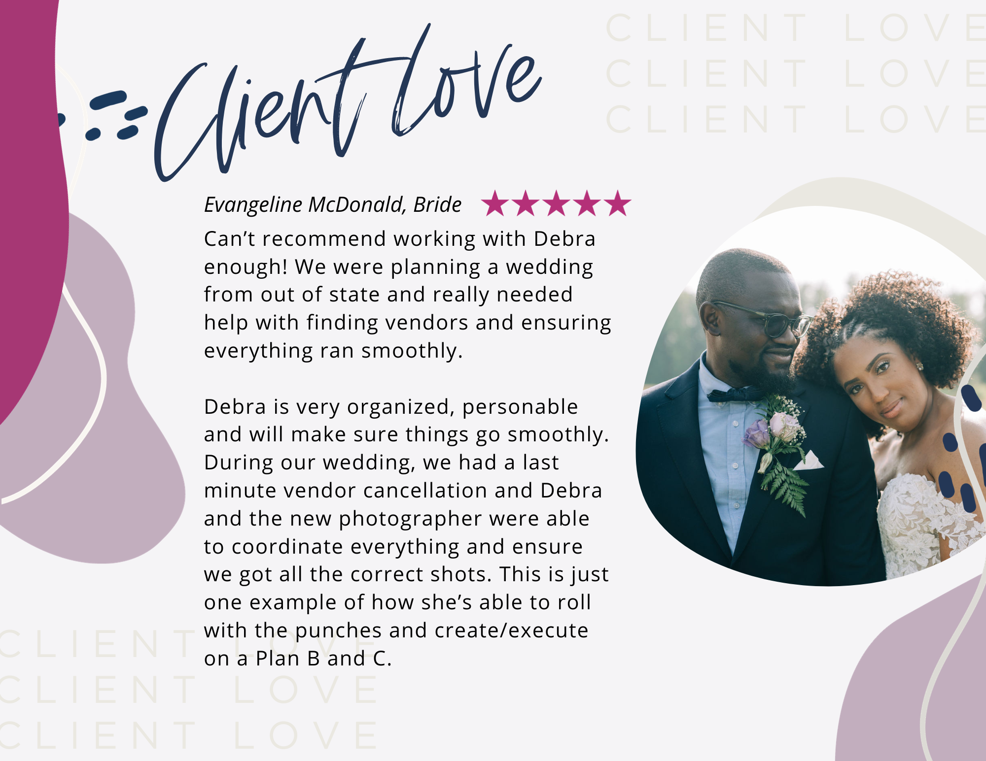 DDD Destination Events — Debra's Details & Designs