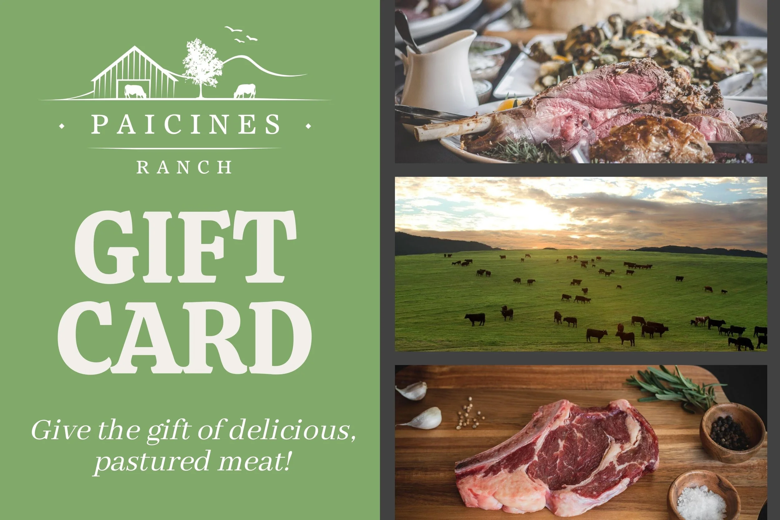 Pastured Ranch Store Gift Card — Paicines Ranch Store
