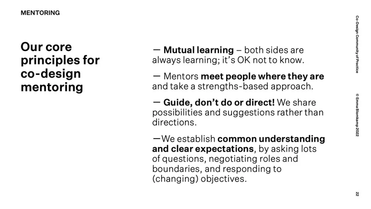 Mentoring co-design projects in low resource environments — Emma Blomkamp