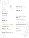 Menu — Sucre Table