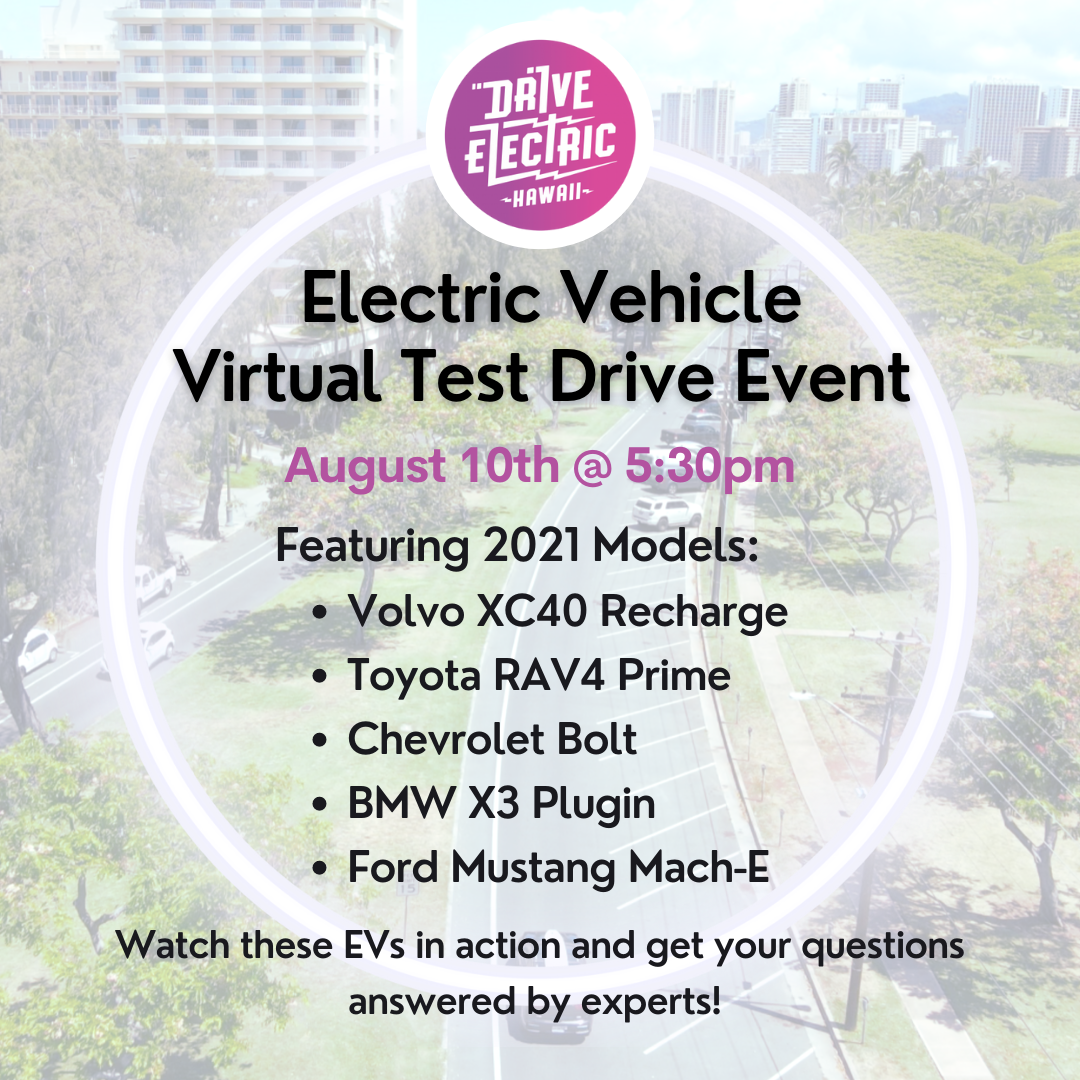 Drive Electric Hawaii Virtual Test Drives! — Hawaii Electric Vehicle ...