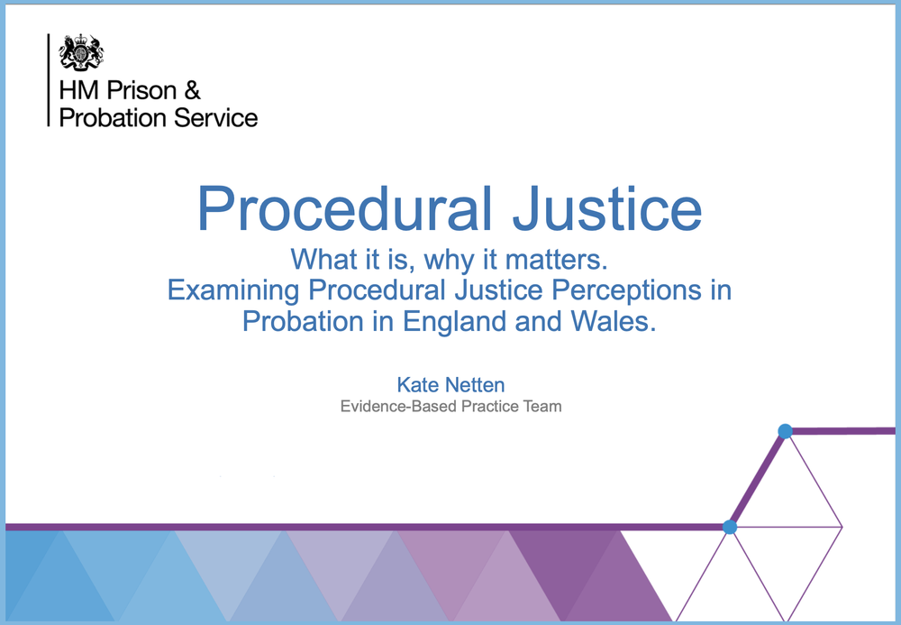 Procedural Justice — Probation Institute