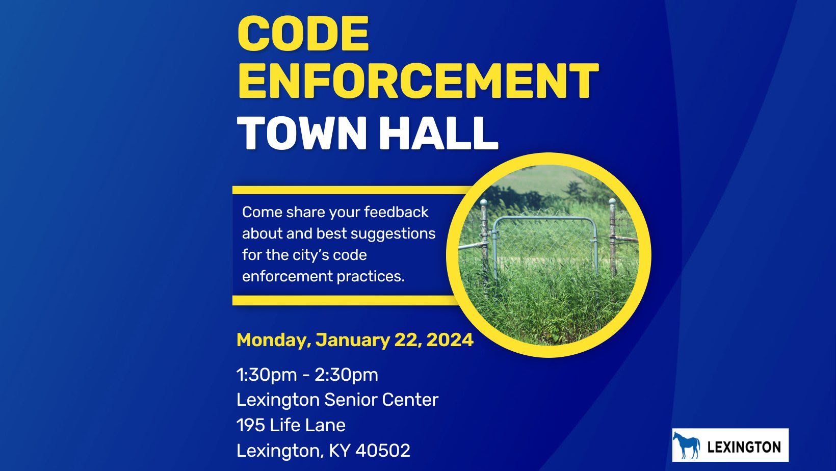 Code Enforcement Town Hall — CivicLex