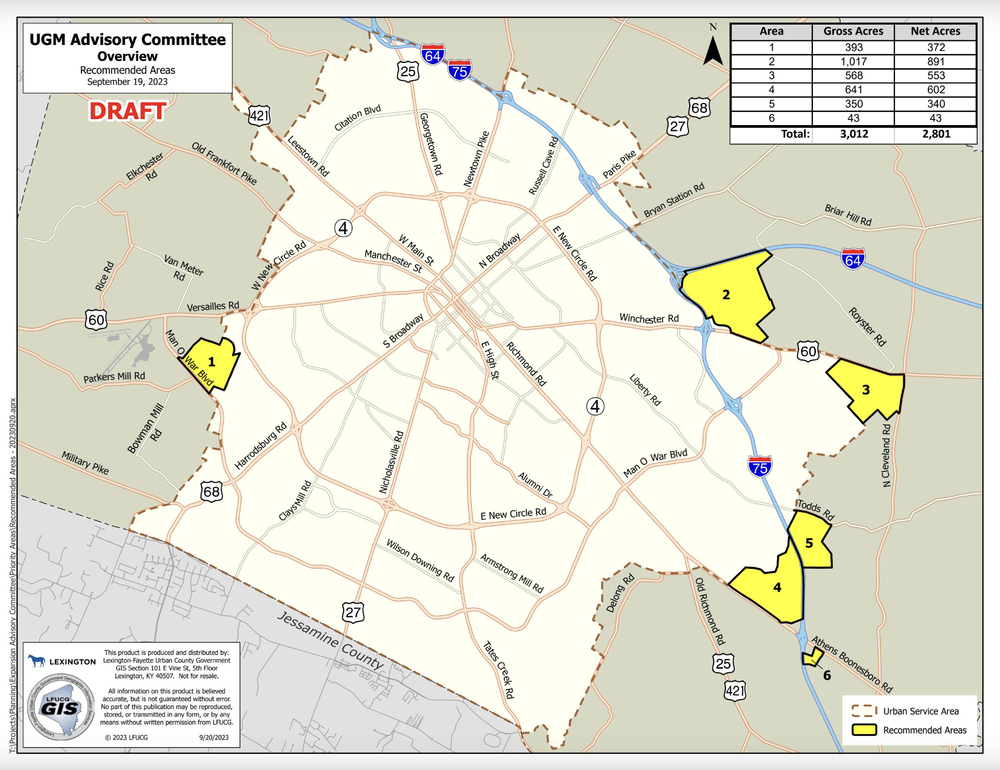 Urban Service Boundary Draft Expansion Map Released — CivicLex
