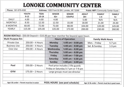 General 2 — City of Lonoke, Arkansas