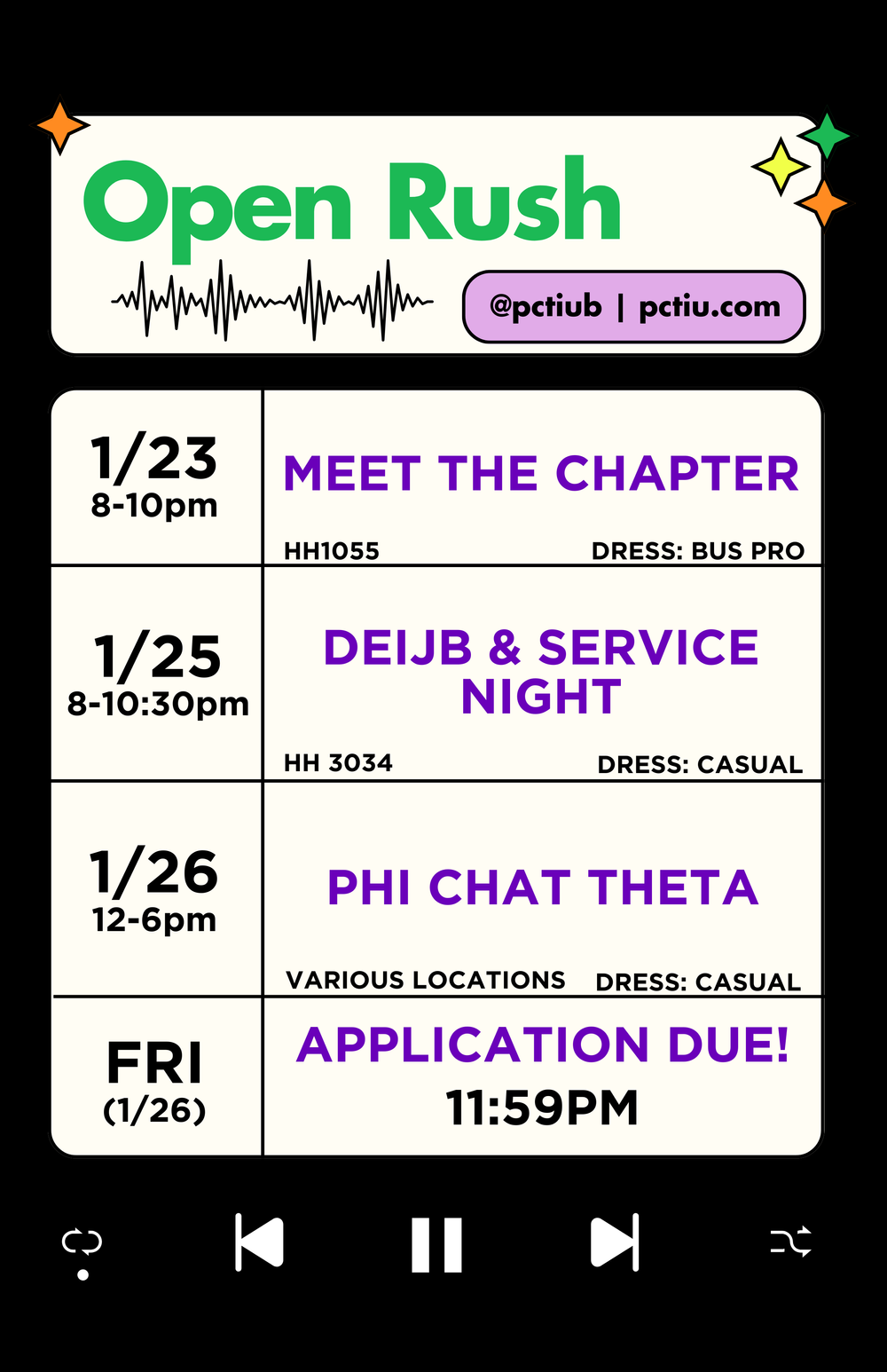 Rush Guide — PHI CHI THETA