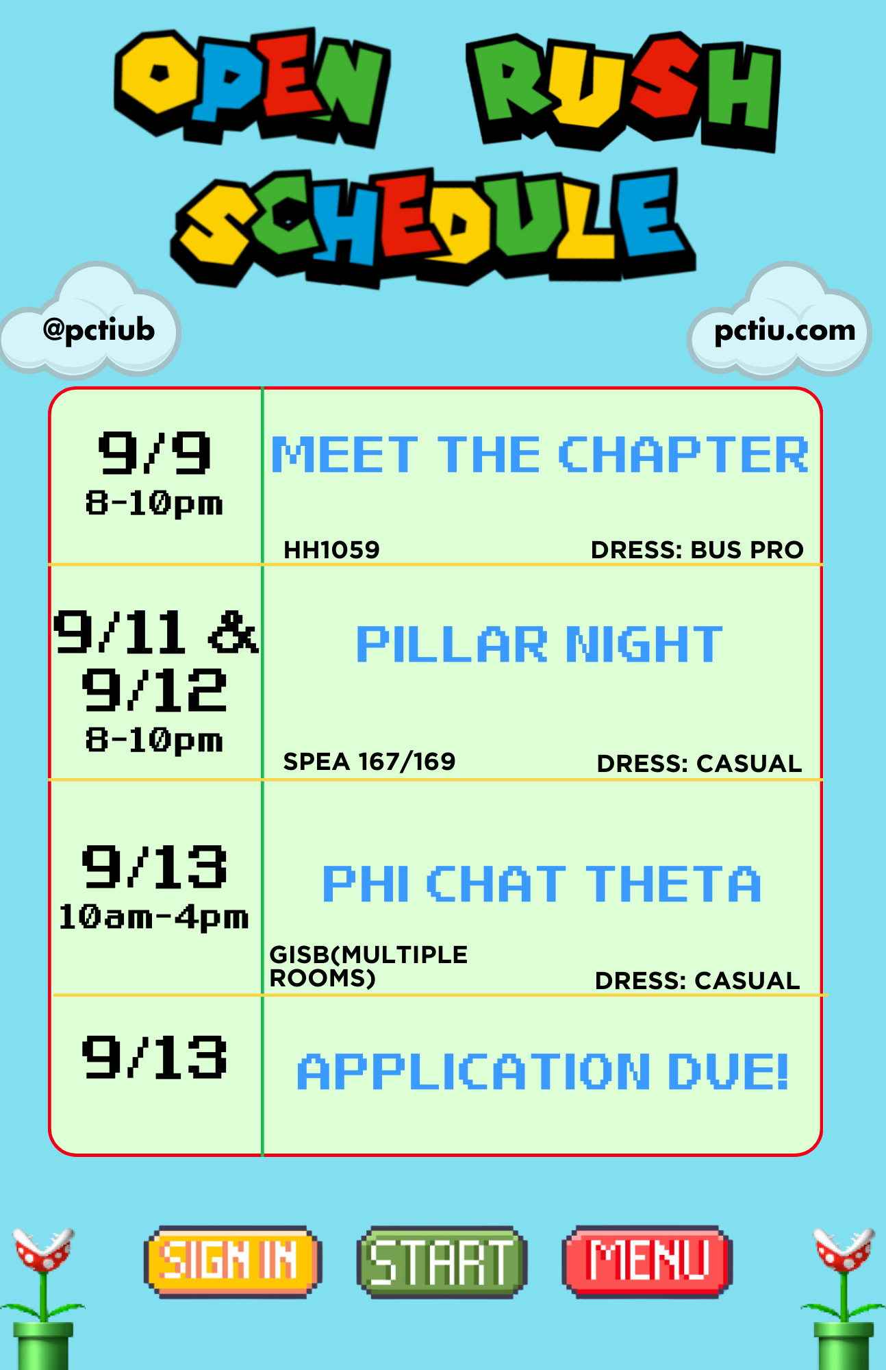 Rush Guide — PHI CHI THETA