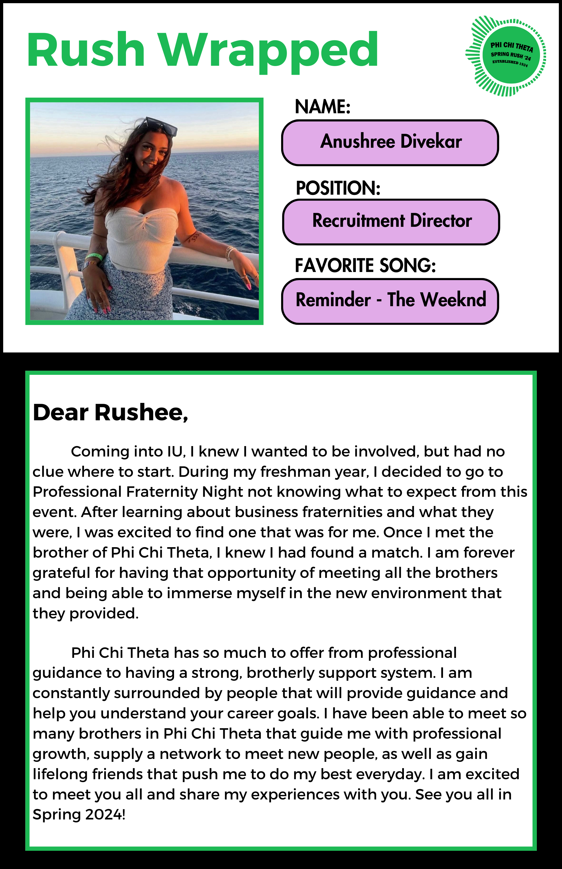 Rush Guide — PHI CHI THETA