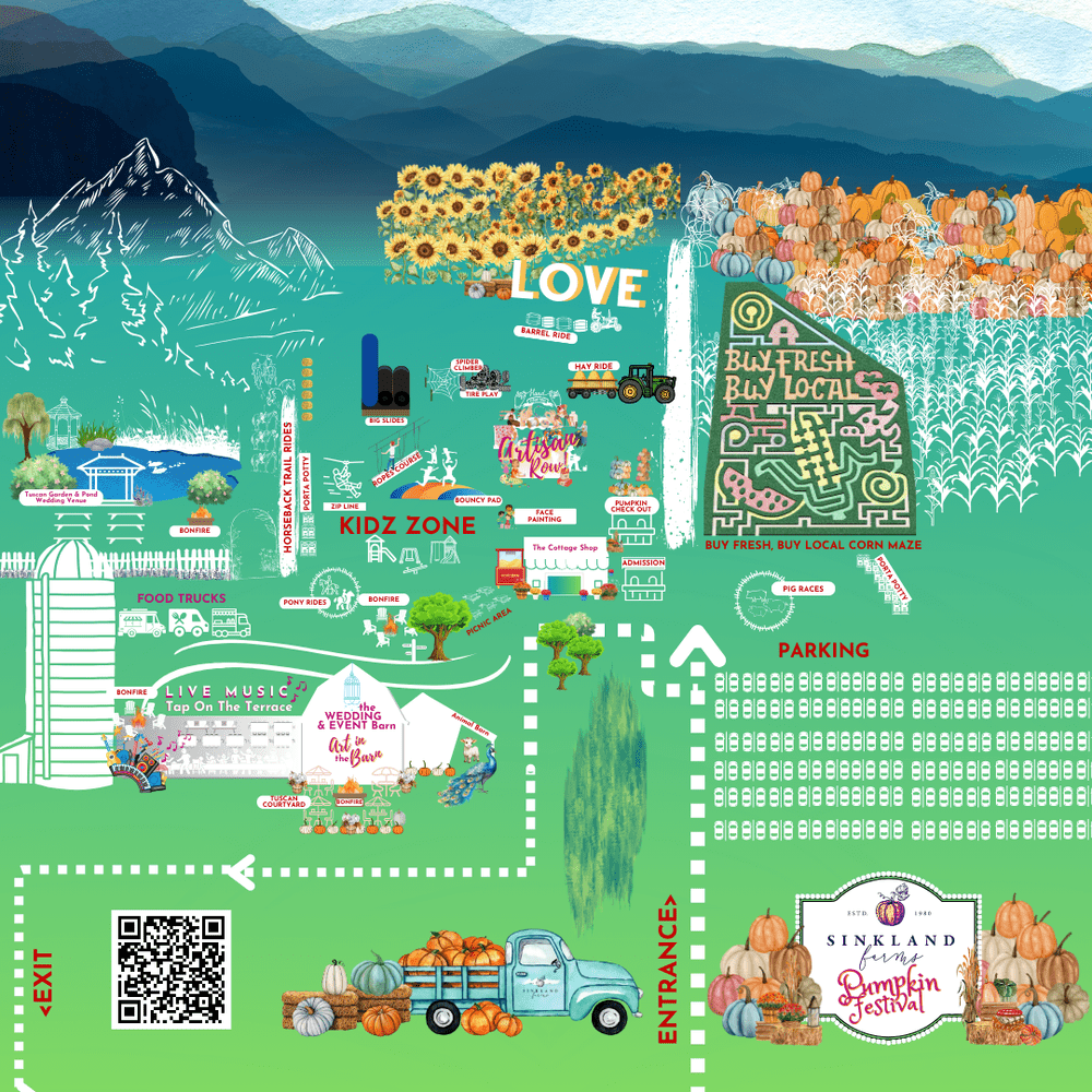 Sinkland Farms Pumpkin Festival Map | Sinkland Farms