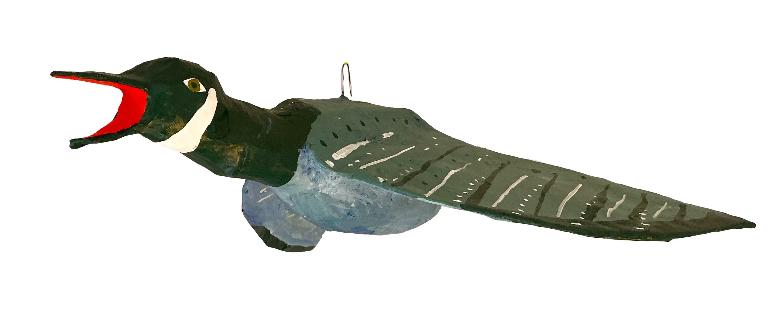 Large flying goose made of paper mache — ELIZABETH GRAEBER