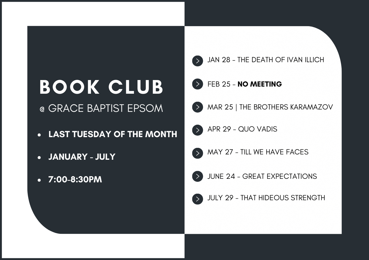 Book Club — Grace Baptist Church Epsom