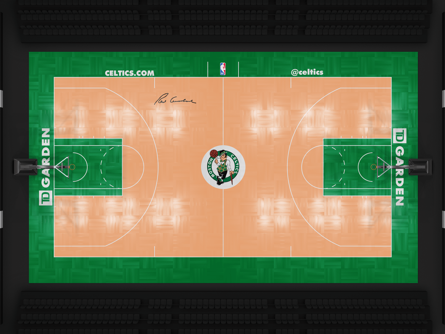 Basketball Court Design Template Basketball Court Vector Template Top