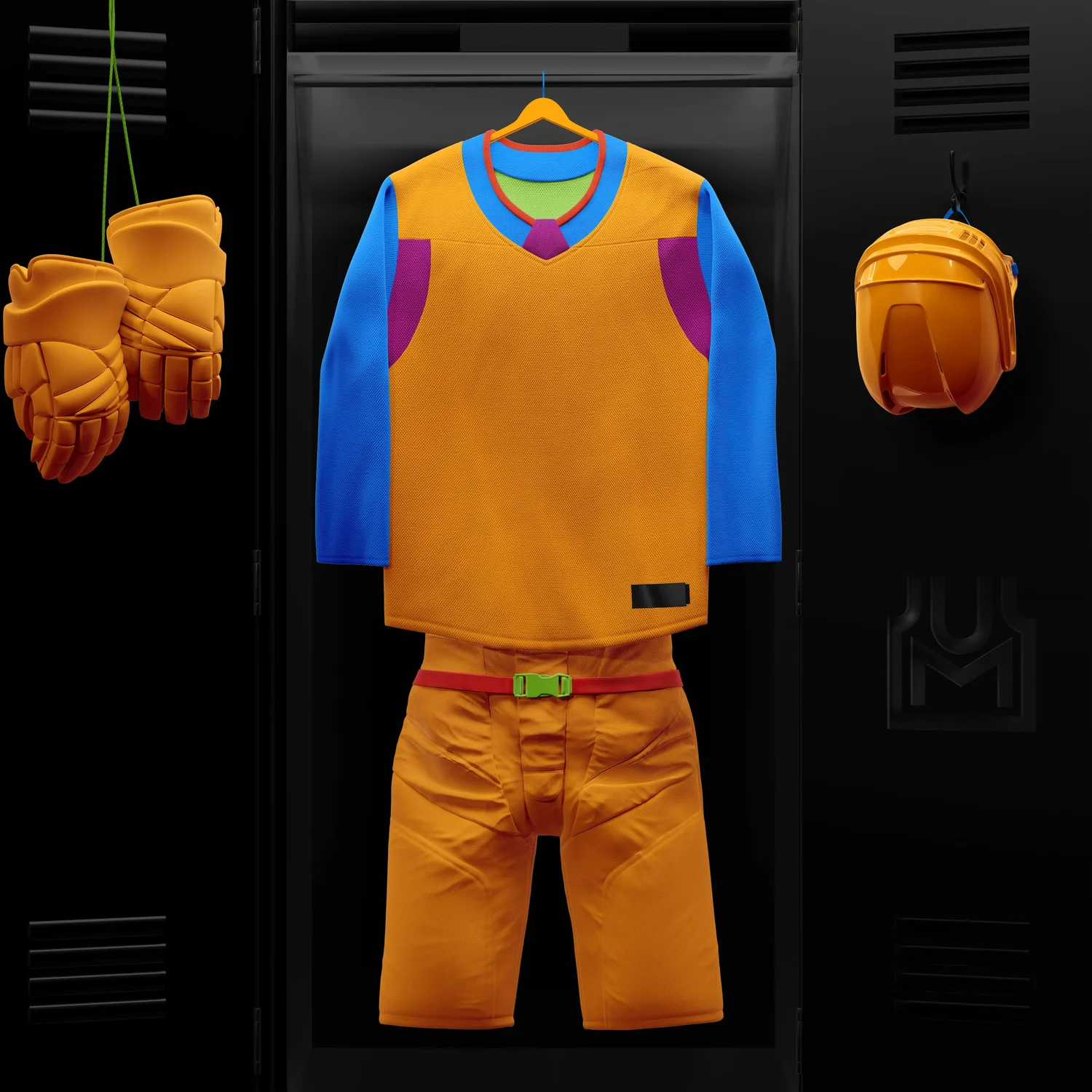 IceFlex Hockey Uniform Mockup Template - Premium - Locker Scene ...