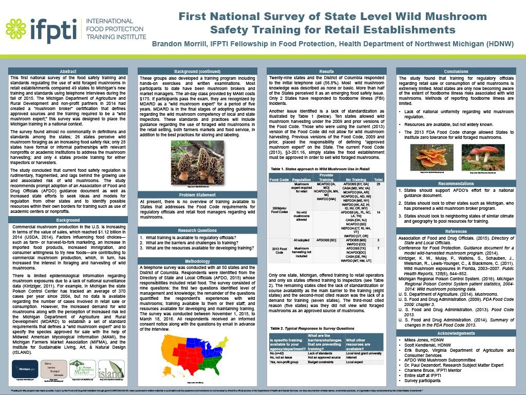 First National Survey of State-Level Wild Mushroom Safety Training for ...