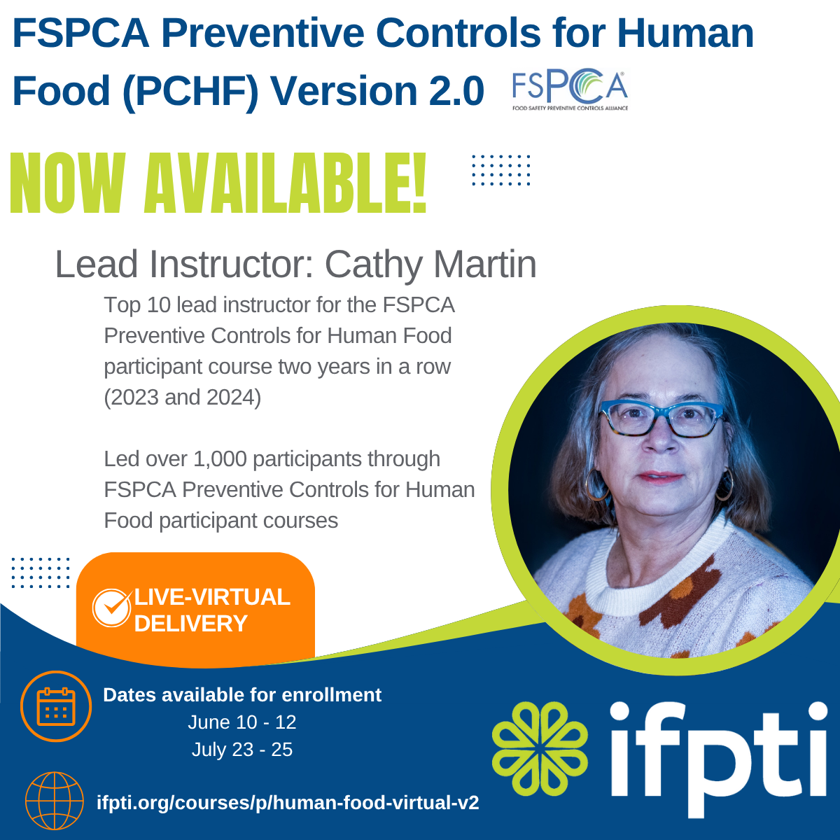 FSPCA ONLINE INSTRUCTOR-LED PREVENTIVE CONTROLS FOR HUMAN FOOD V2.0 ...
