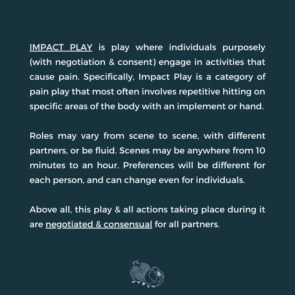 impact play basics — Unearthed Pleasures