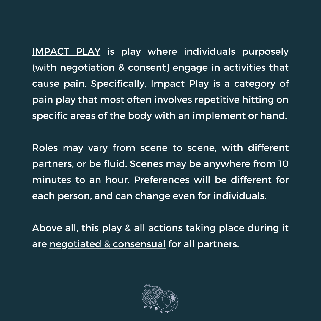 impact play basics — Unearthed Pleasures