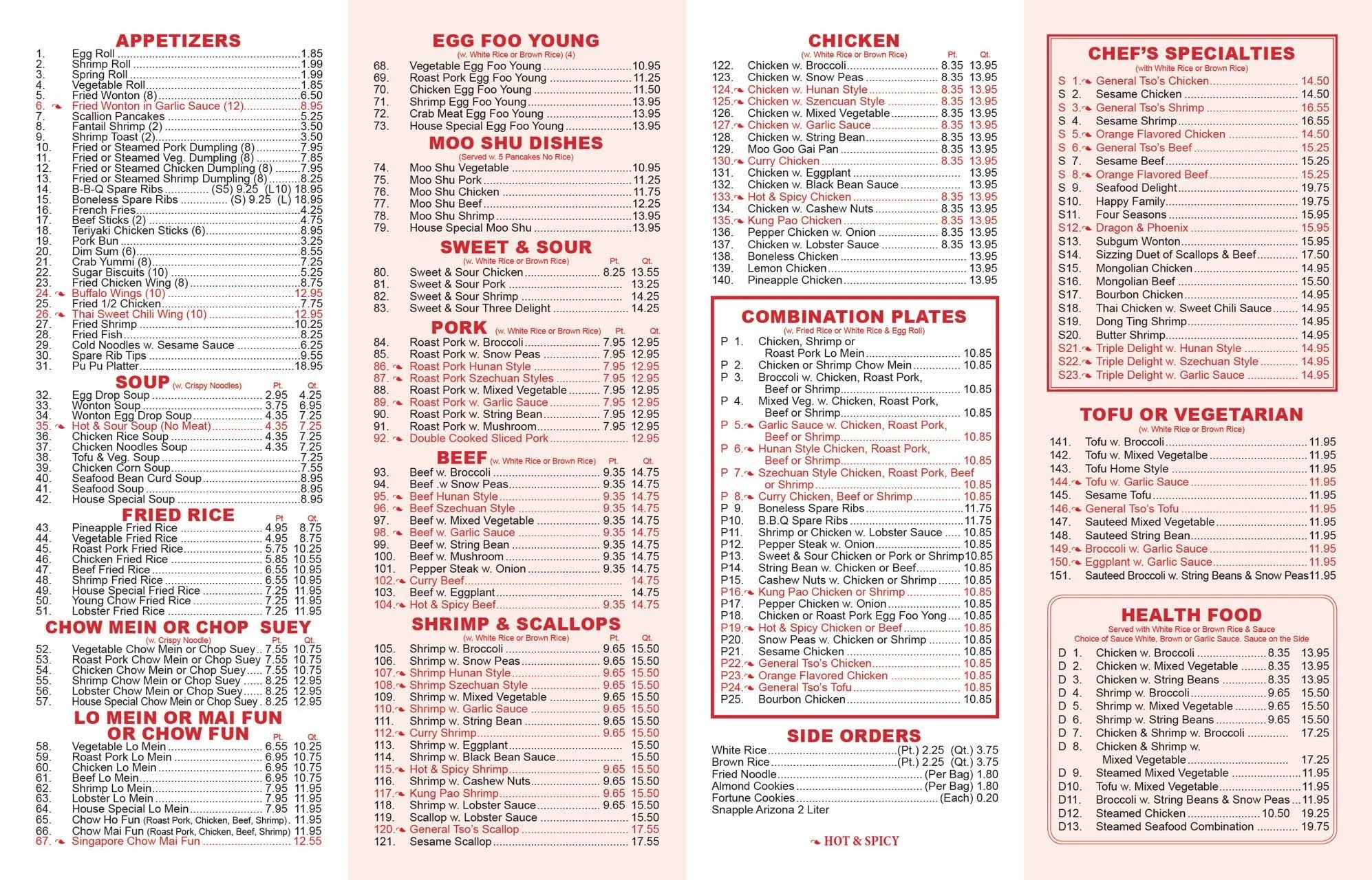 Jacky Kitchen Menu — Jacky Kitchen