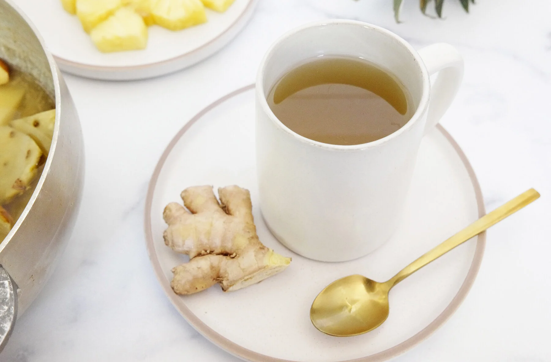 Pineapple Ginger Tea — A Holistic Vibe