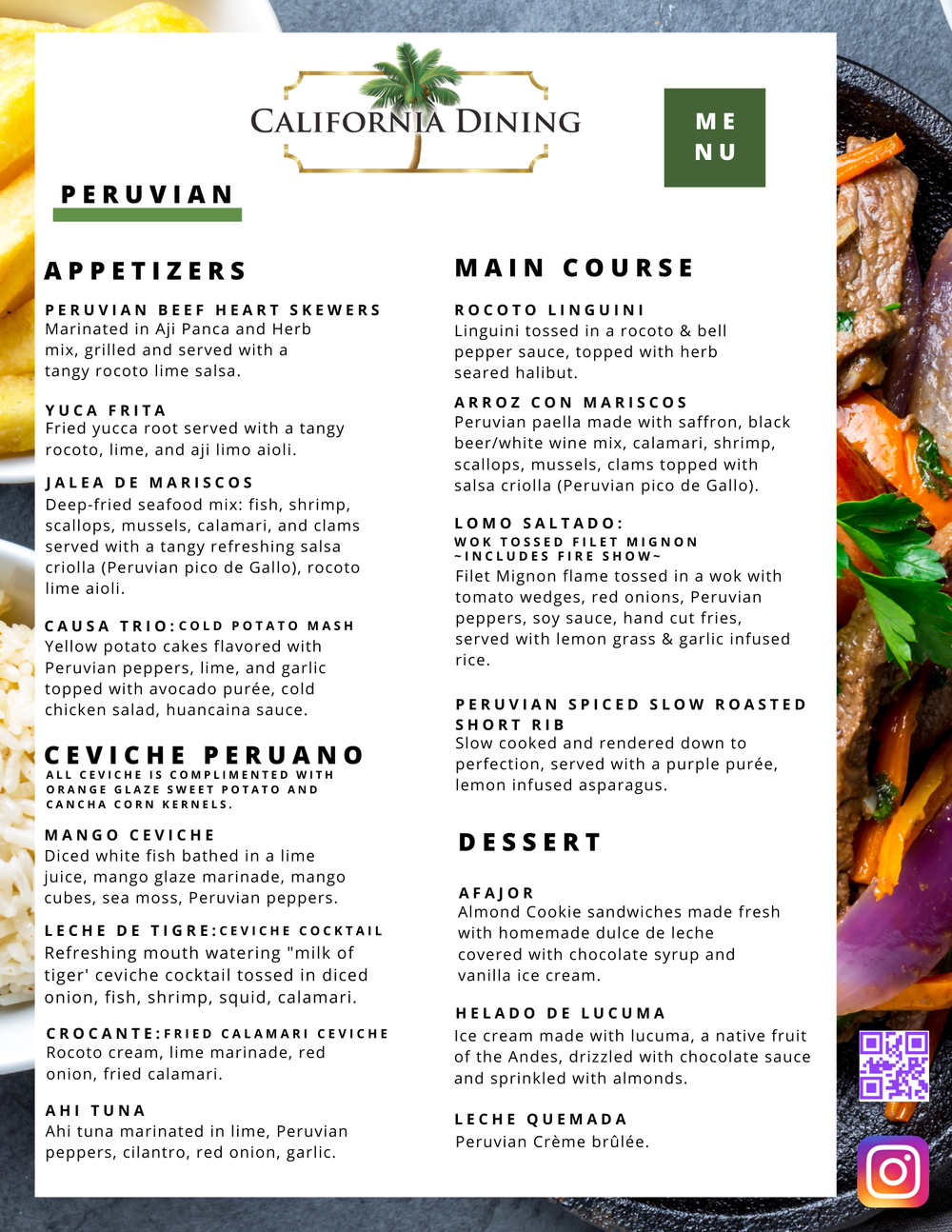 Chef-Crafted Menus — California Dining