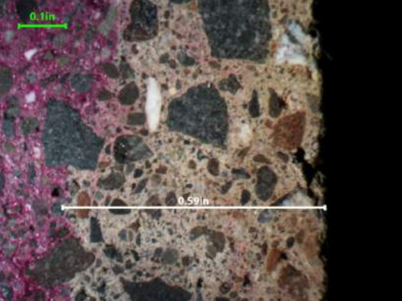 Condition Evaluation of Fire Exposed Concrete Foundation — Concrete Science® Inc.