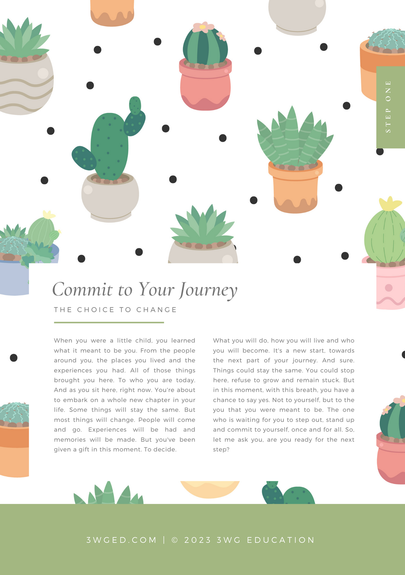 Live Your Dream planner — 3WG