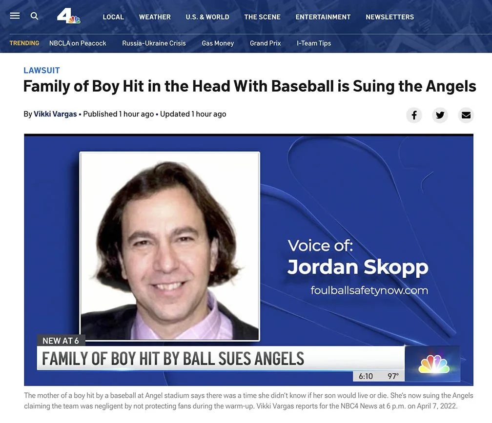 Media — Foul Ball Safety Now!