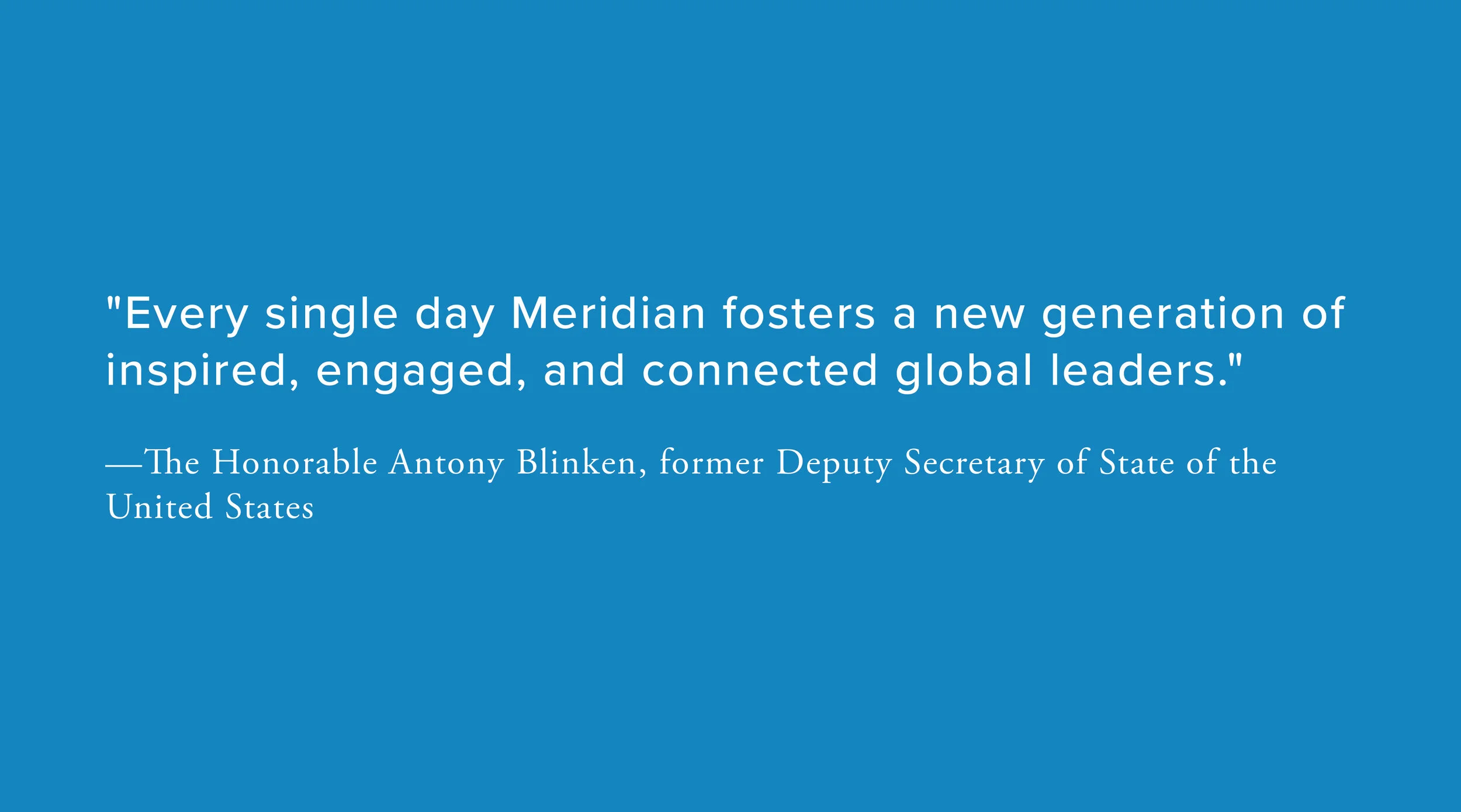 Meridian Global Leadership Summit