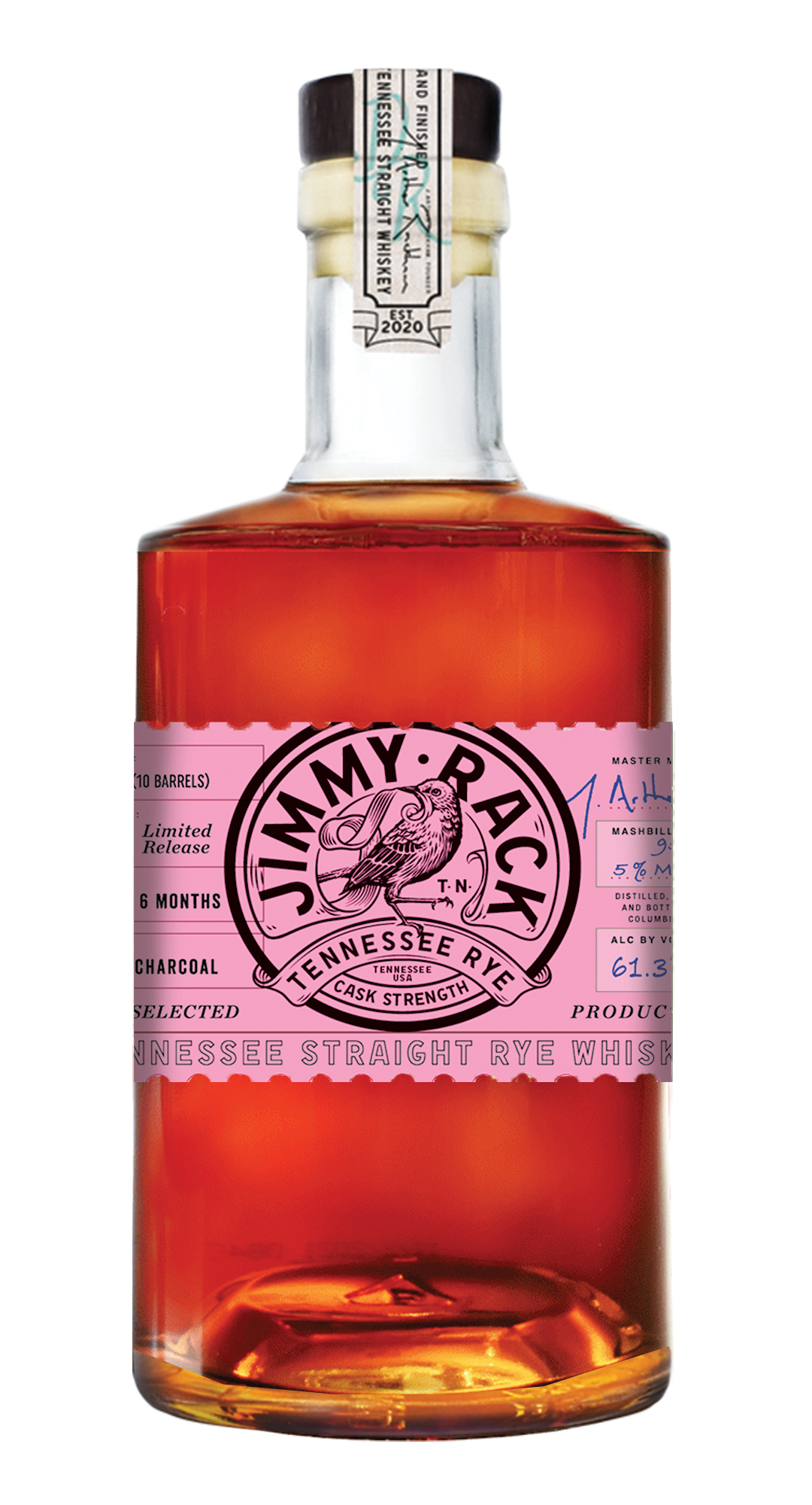 Jimmy Rack Tennessee Rye Cask Strength Whiskey — Daddy Rack Tennessee ...