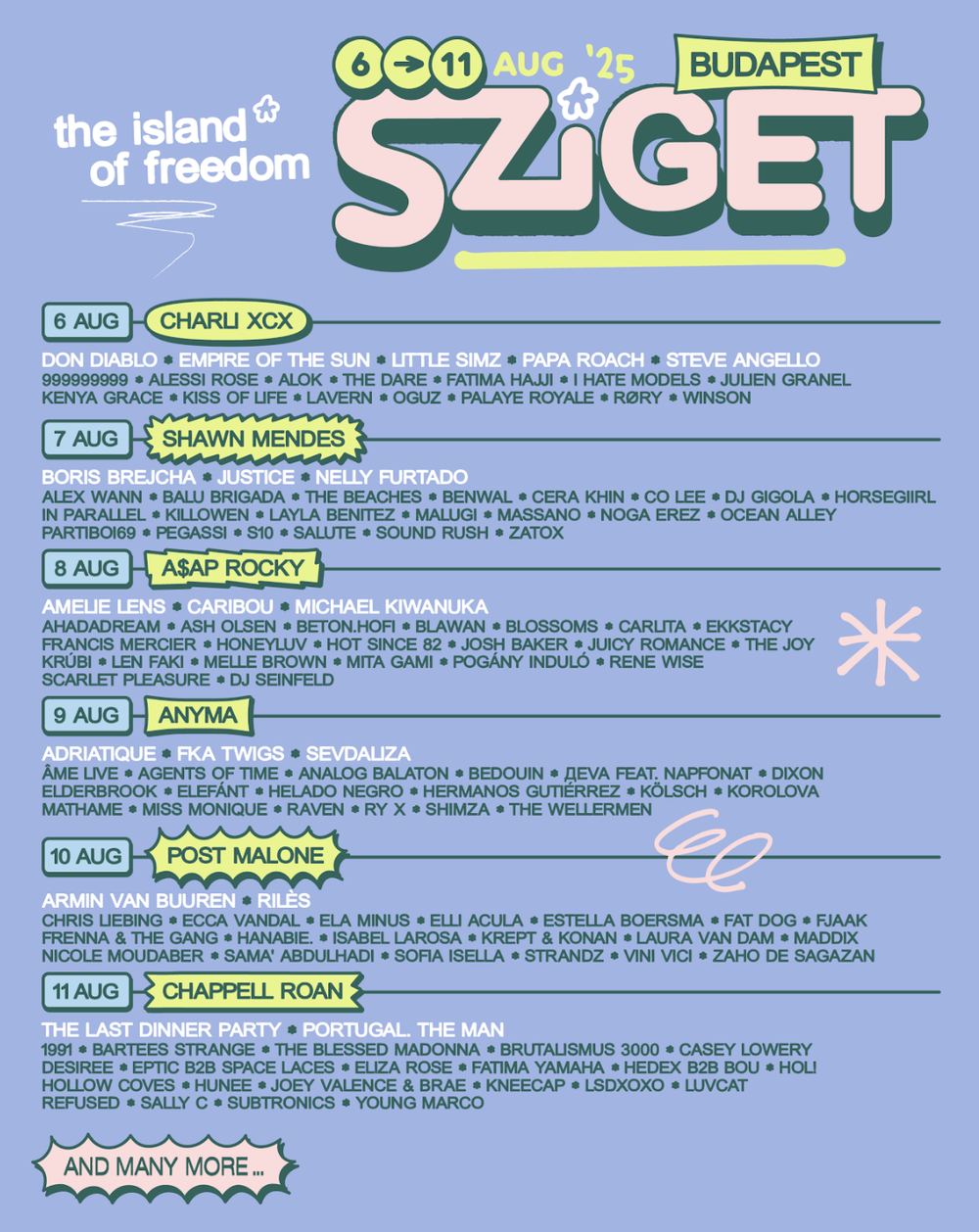 Sziget 2025 Adds 50 New Artists, Including FKA Twigs & Little Simz - The C Word Mag