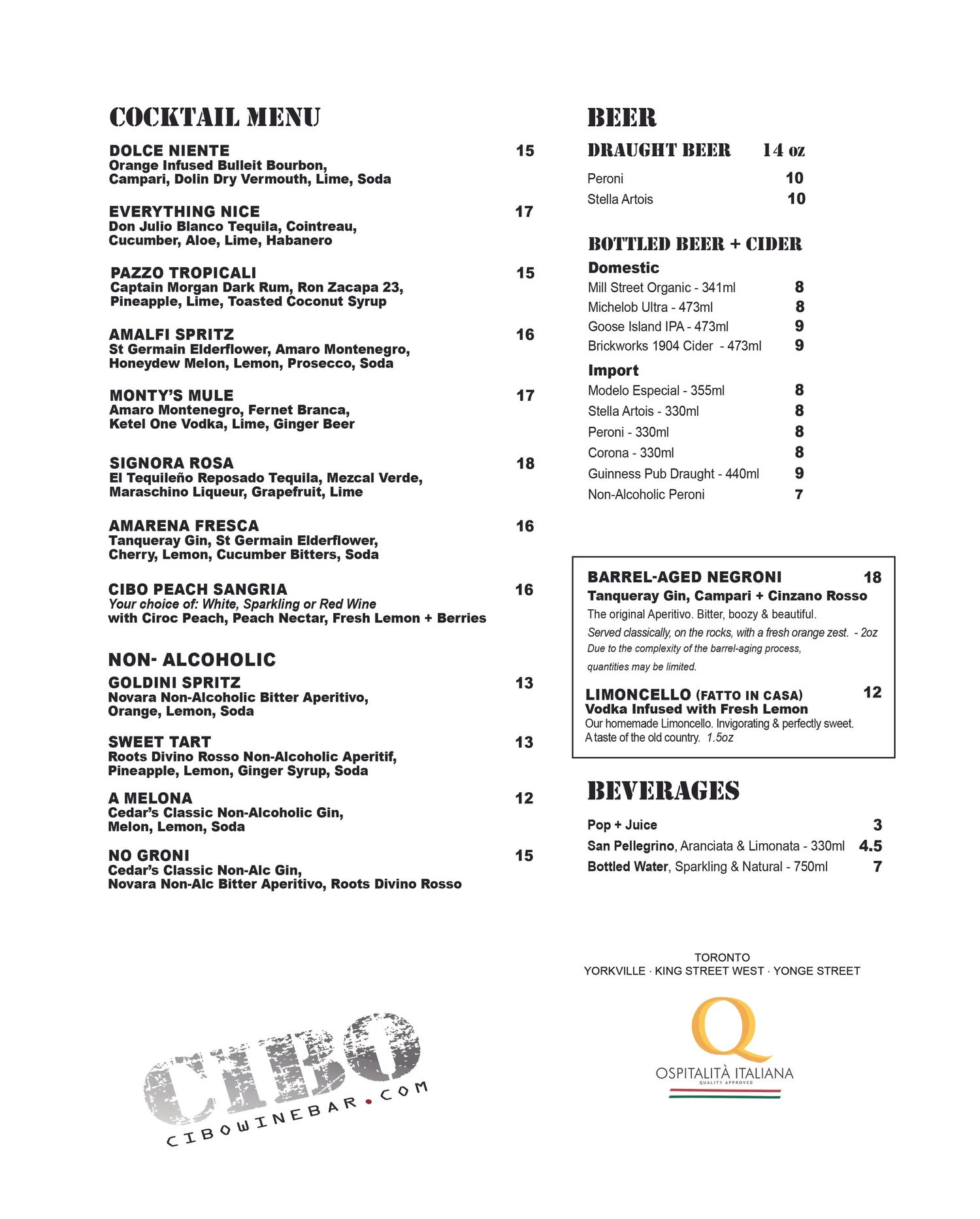 Cibo Wine Bar - Food — Cibo Wine Bar