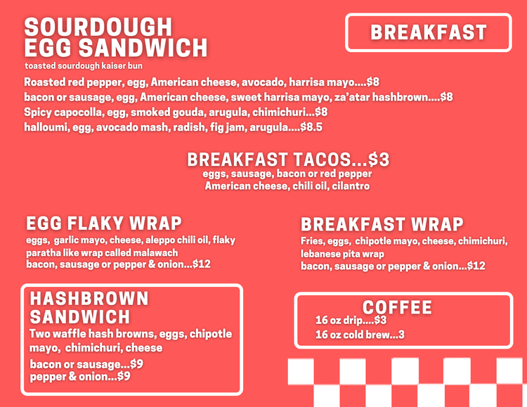 Menu — Evette's Chicago