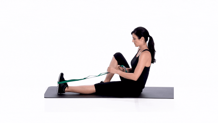 Seated Straight Leg Calf Strap — Kinesicsmove