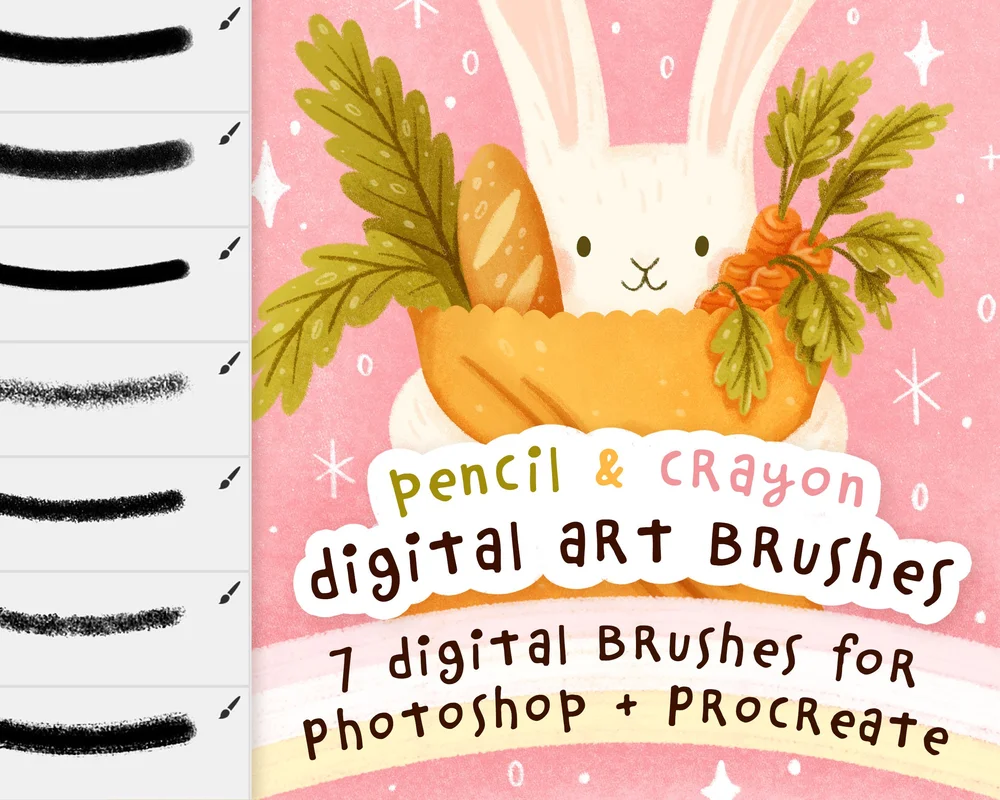 Mimimoo's DIGITAL BRUSH PACK | Texture Brushes for Procreate ...