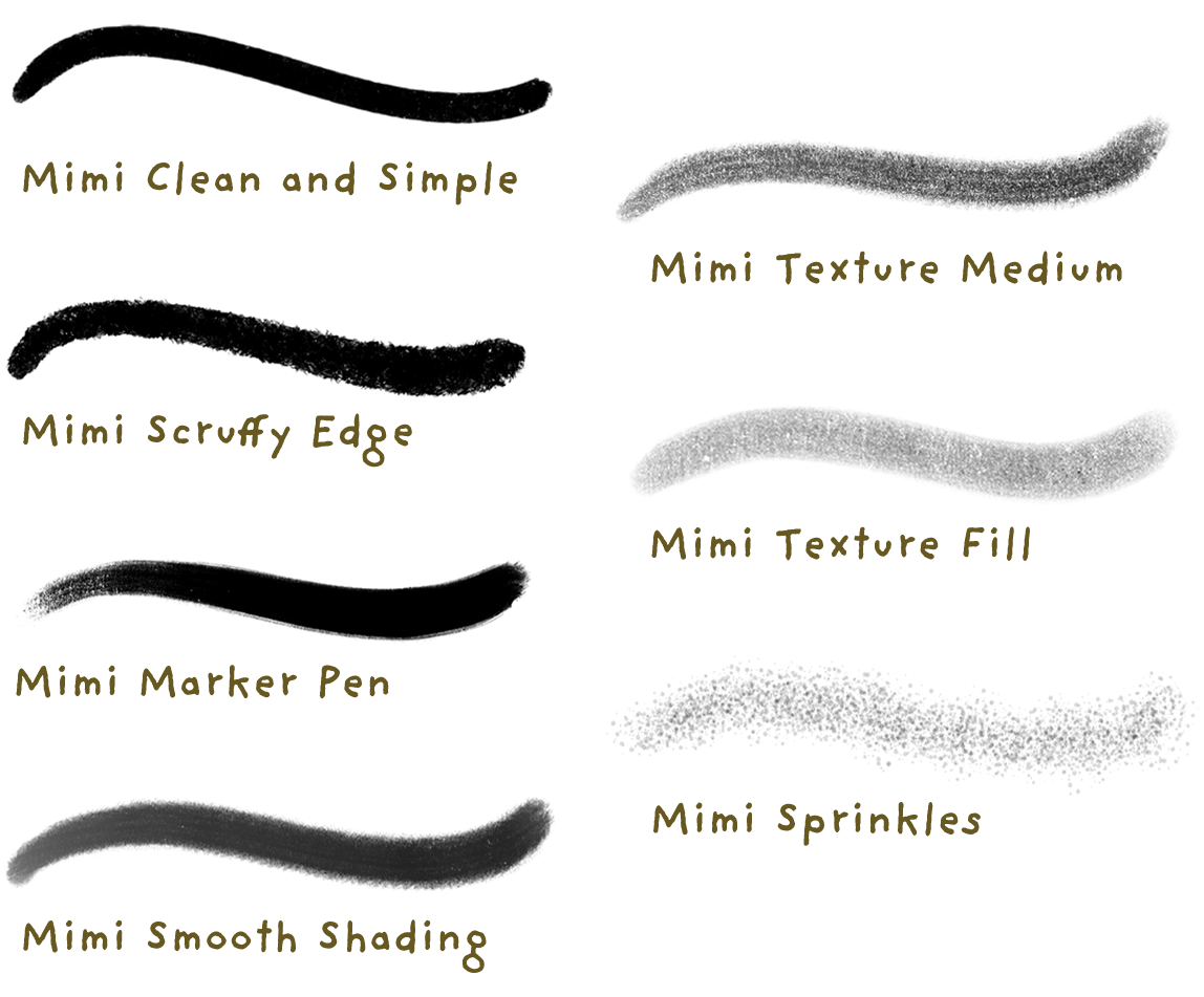 Products including brush packs, workbooks, how to draw guides and more ...